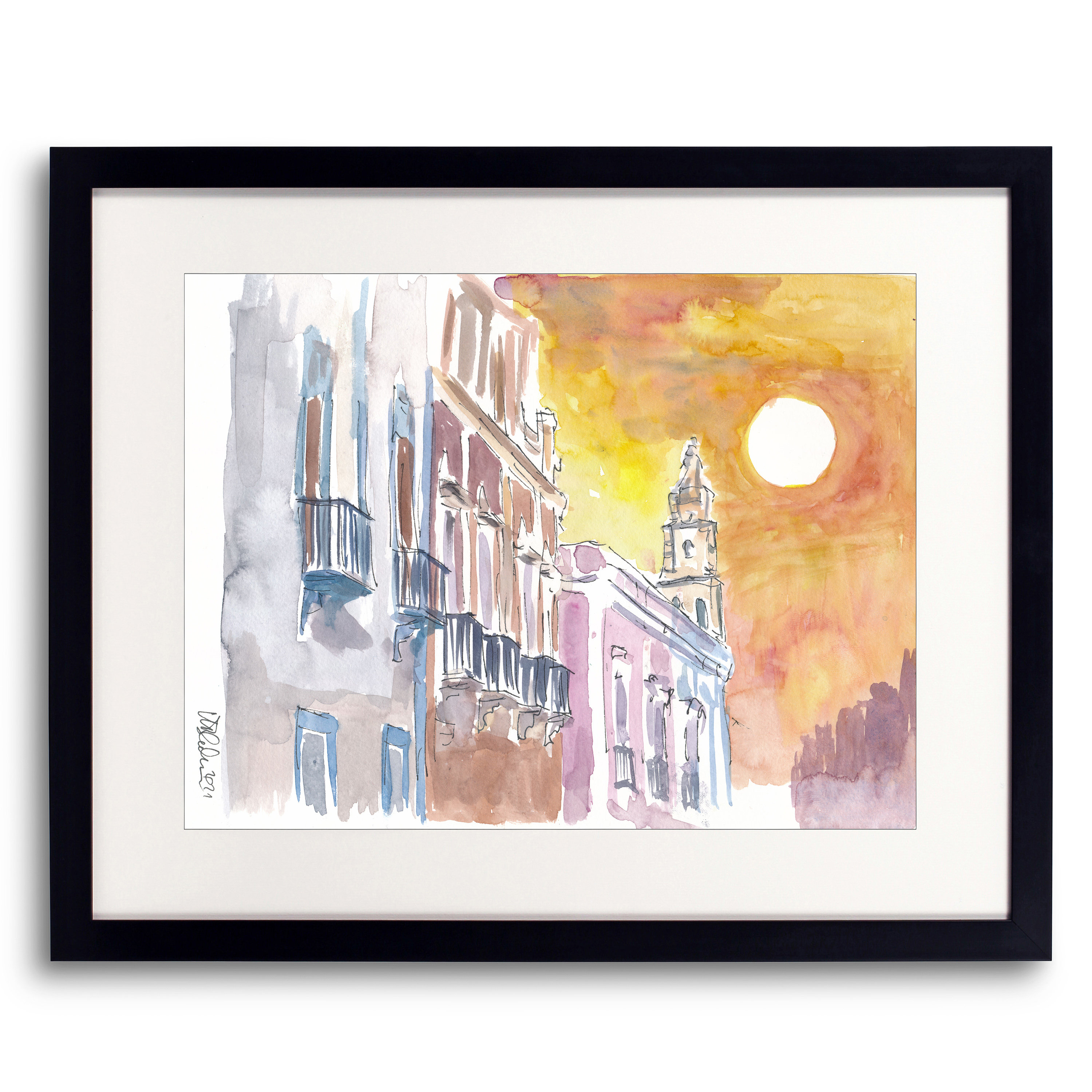 Made & Curated Campeche Colonial Street Scene in Mexico by Martina ...