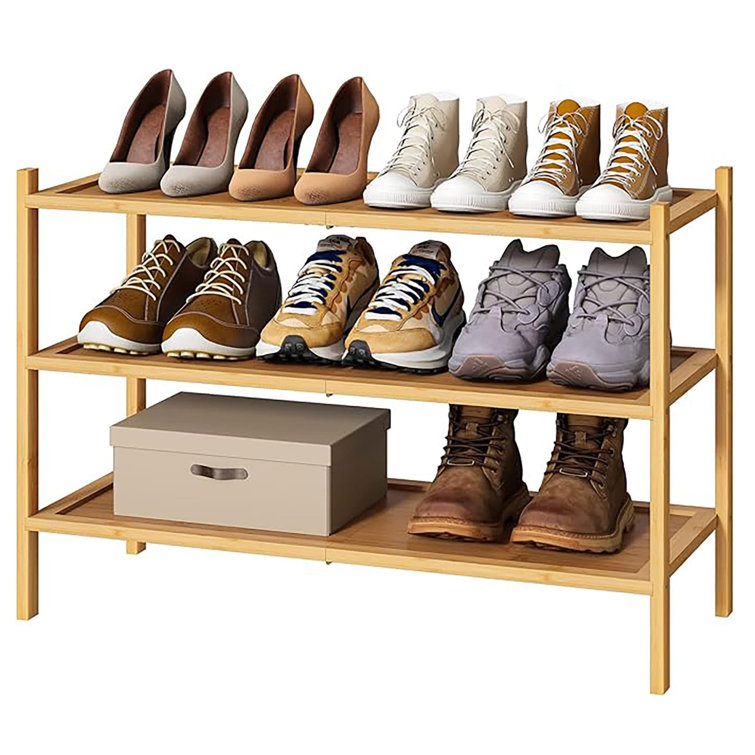 Ivy Bronx 12 Pair Stackable Shoe Rack | Wayfair