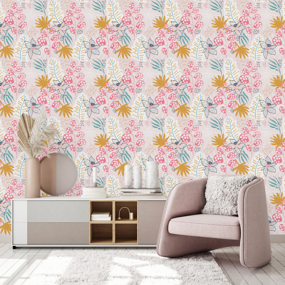 Bayou Breeze Appistoki 10.4' L x 25" W Peel and Stick Wallpaper Panel ...