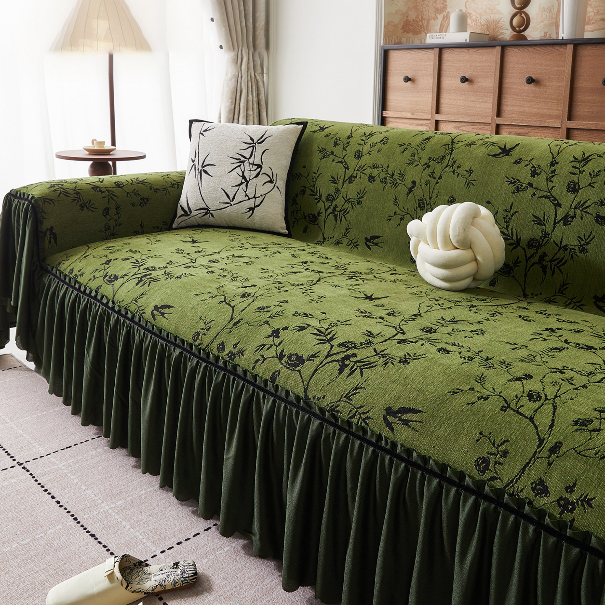 Rebrilliant Sofa Towel, A Full Cover Cloth, Cushion Cover | Wayfair