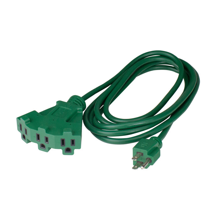 Northlight 3-Prong Outdoor Extension Power Cord | Wayfair
