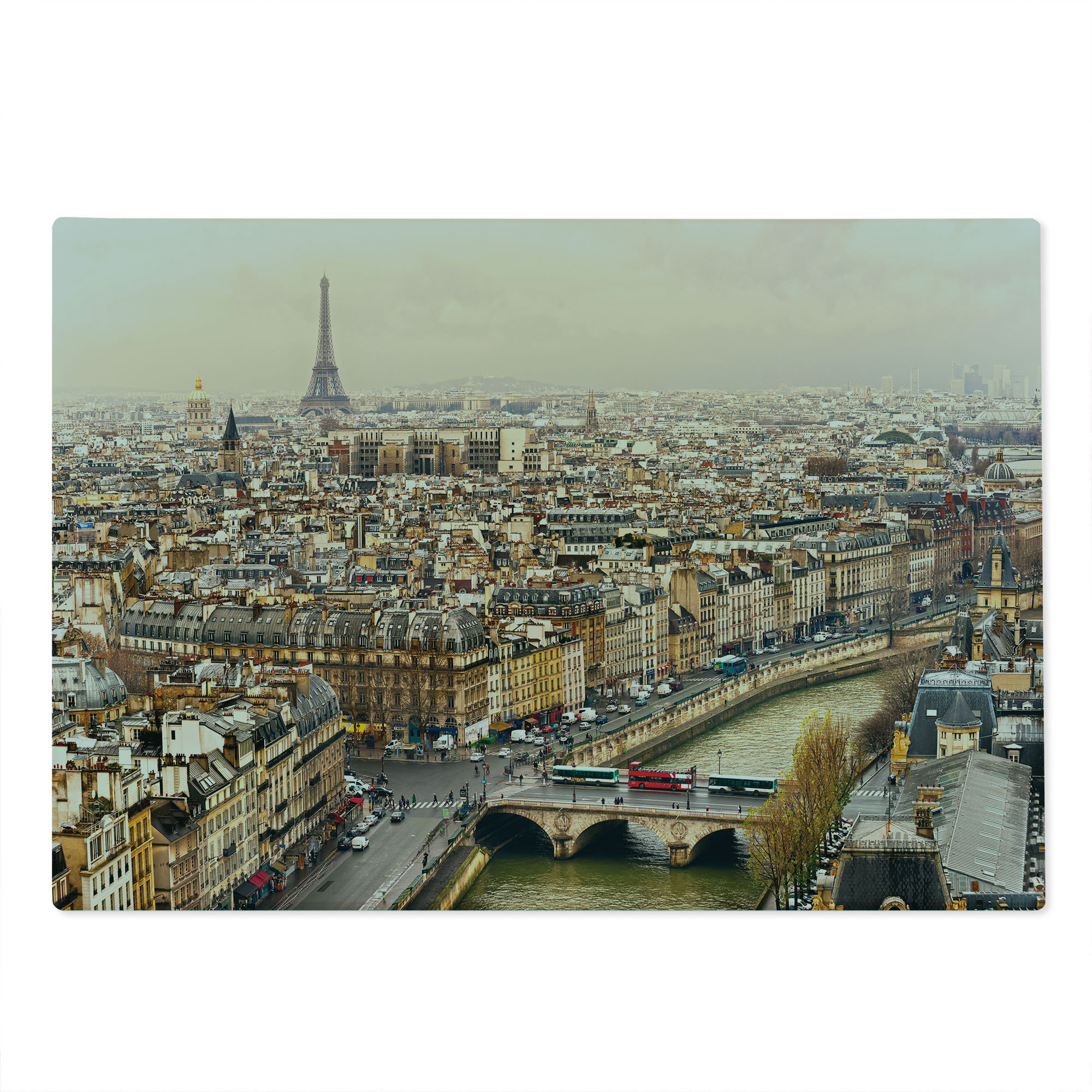 Ambesonne Beige Cutting Board Large Size Streets Cityscape Beige | Wayfair