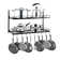 Rebrilliant Metal Rectangle Wall Mounted Pot Rack | Wayfair