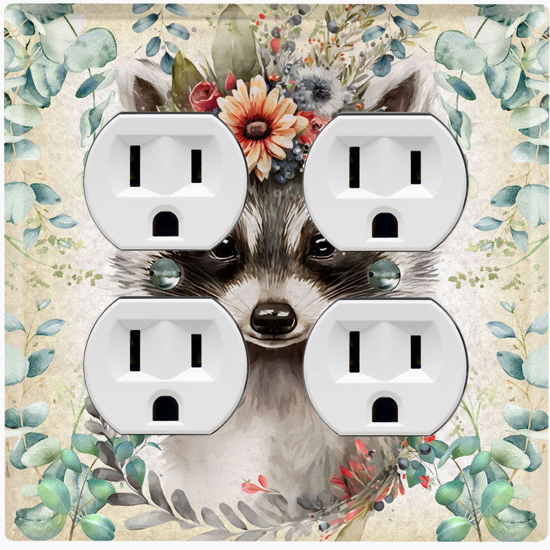 WorldAcc Wildlife 2 -Gang Duplex Outlet Wall Plate | Wayfair