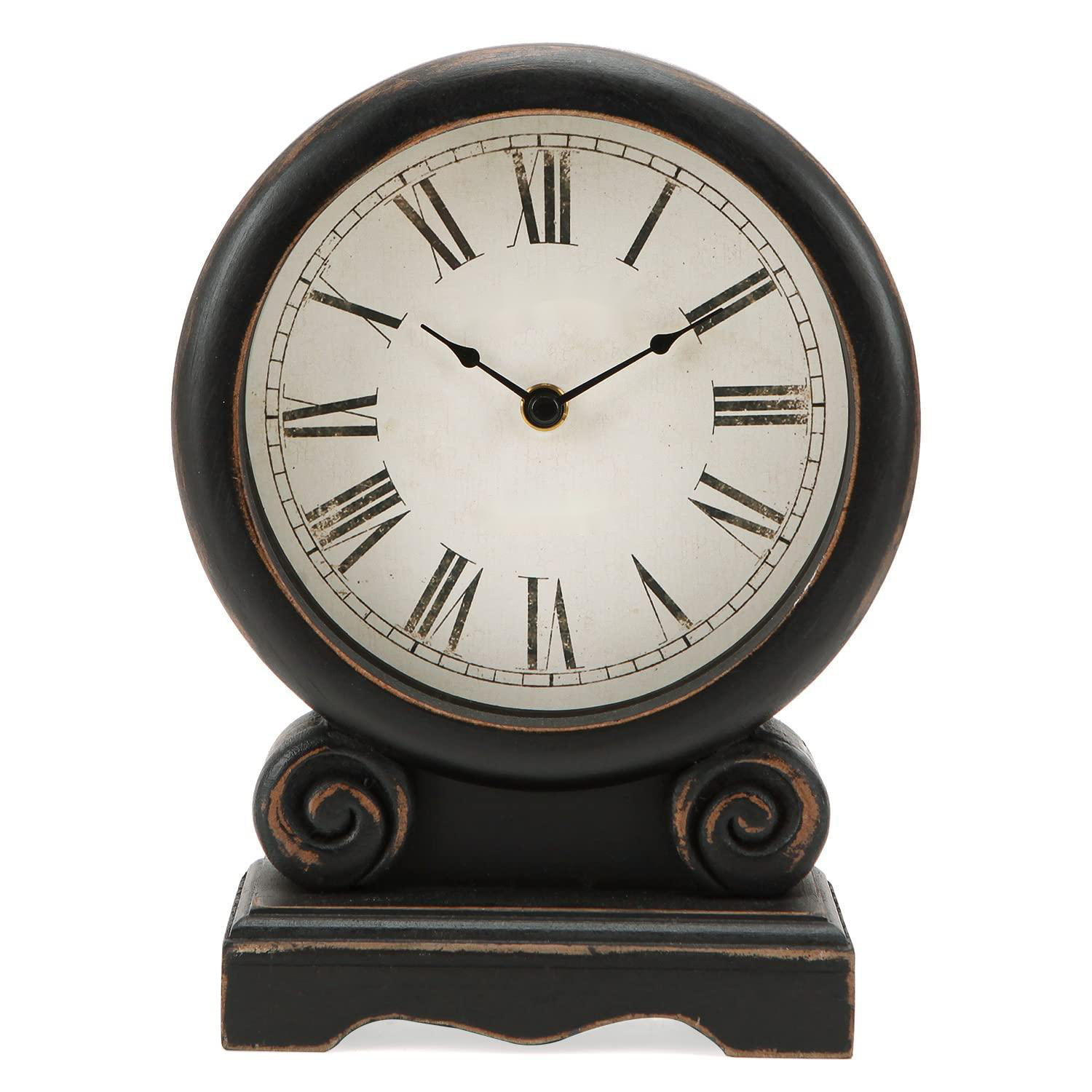 Darby Home Co Mantel Clock, Retro Desk Clock Silent-Non-Ticking Battery ...