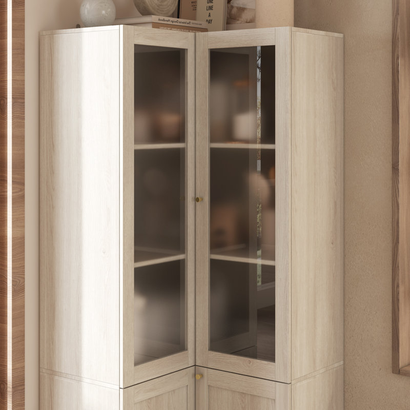 Lark Manor™ 71"H Kitchen Buffet Corner Food Pantry & Reviews | Wayfair