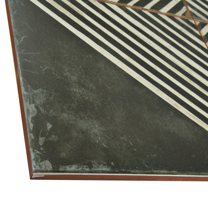 Merola Tile Kings Rombos Night 18" x 18" Ceramic Patterned Wall & Floor ...