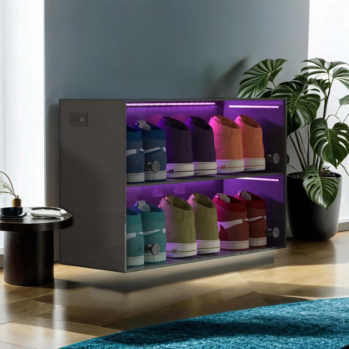 Rebrilliant Neaker Storage, Wooden Stackable Shoe Storage Box With ...