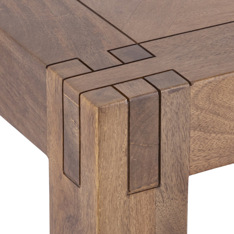 Loon Peak® Contemporary Solid Mango Wood Square Table | Wayfair