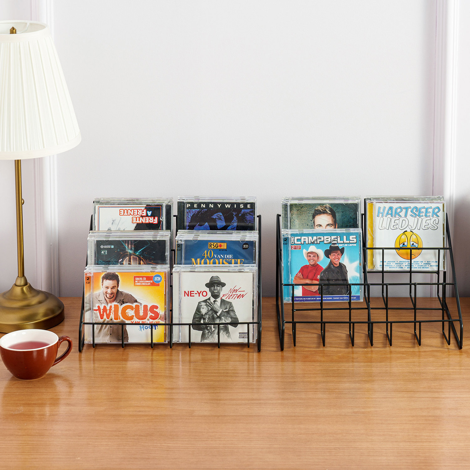 Rebrilliant CD DVD Metal Media Storage Rack | Wayfair