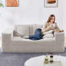 Mercer41 70-Inch Love Seat Sofa, Modern Soft Sofa With 2 Pillows | Wayfair
