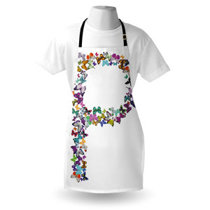 East Urban Home Letter P Apron Unisex, Animal World Alphabet, Adult ...