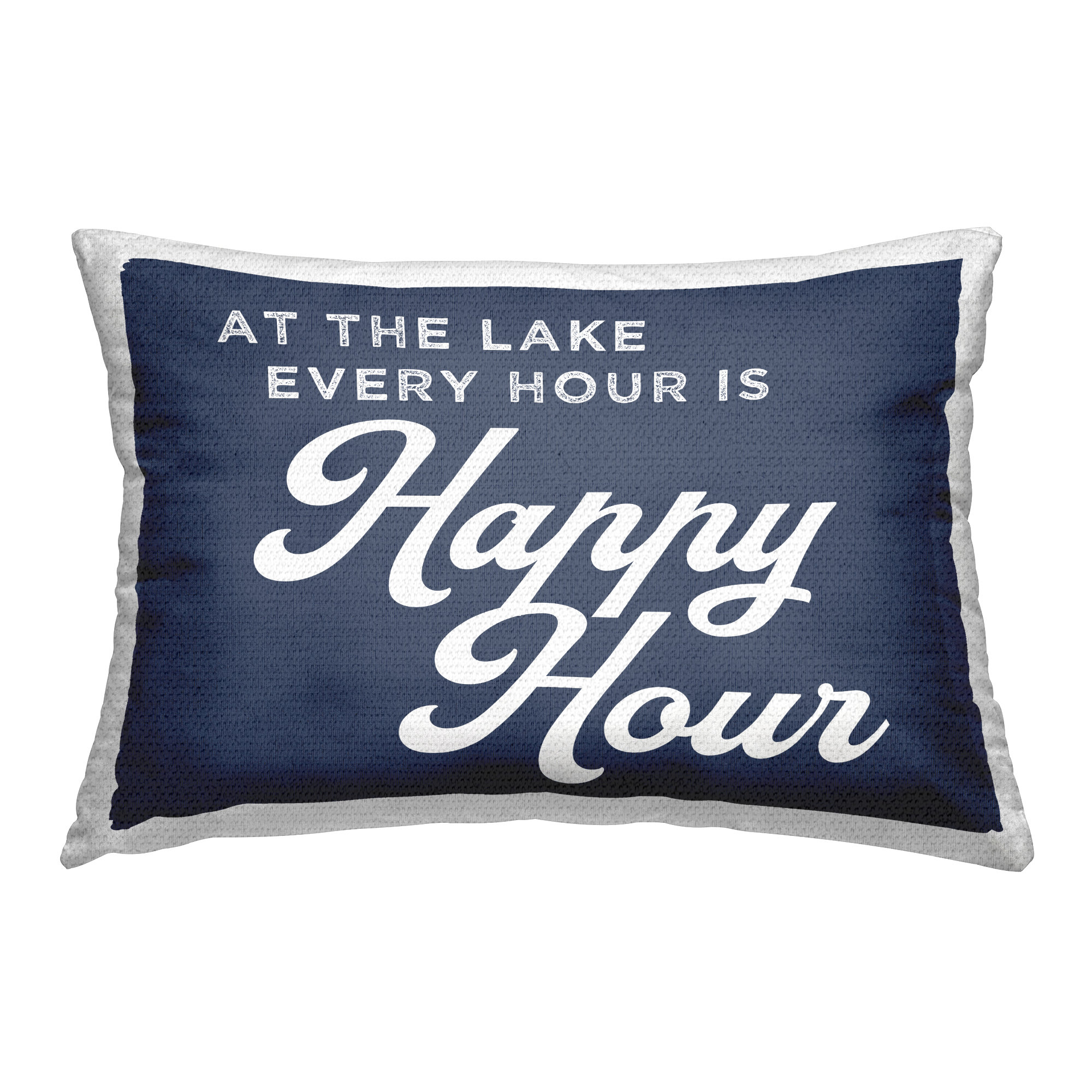 Stupell Industries Happy Hour at Lake Outdoor Printed Pillow by Lil ...