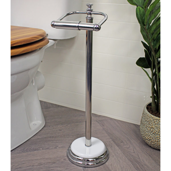 Symple Stuff Jan Free Standing Toilet Roll Holder & Reviews | Wayfair.co.uk