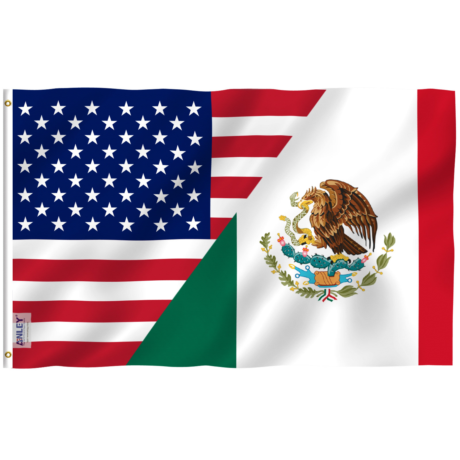 ANLEY 36 X 60 In. Polyester America Mexico Friendship Flag - Wayfair Canada