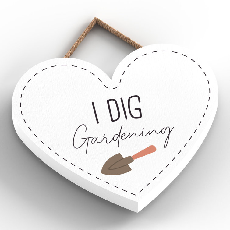 Happy Larry Garden I Dig Gardening Signs and Plaques | Wayfair.co.uk