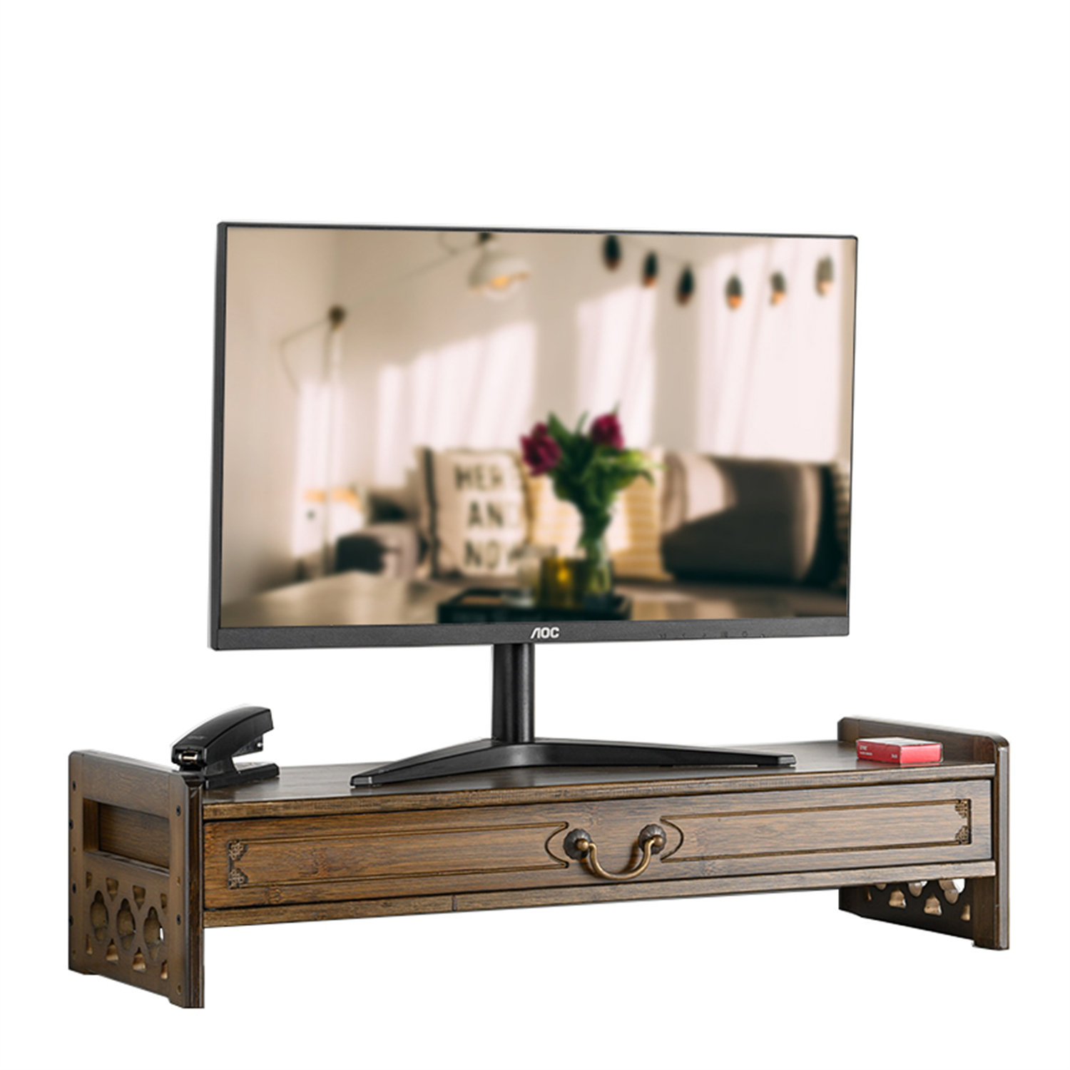 Hokku Designs Royanne Manufactured Wood Monitor Stand | Wayfair