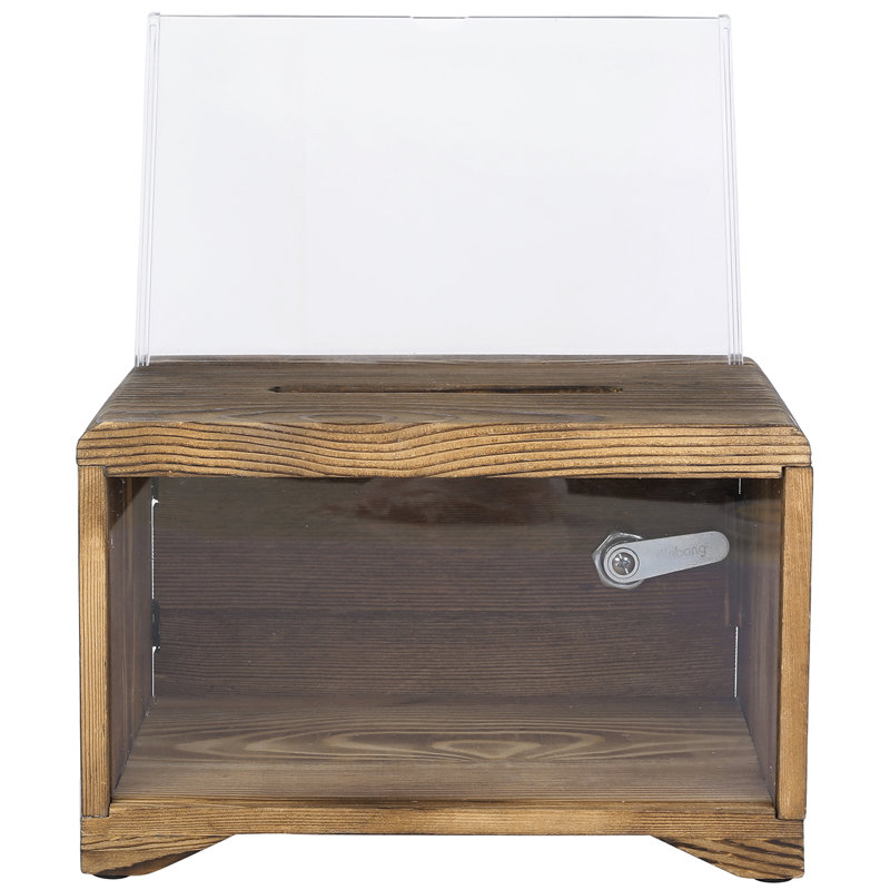 MyGift Solid Wood Suggestion Drop Box | Wayfair