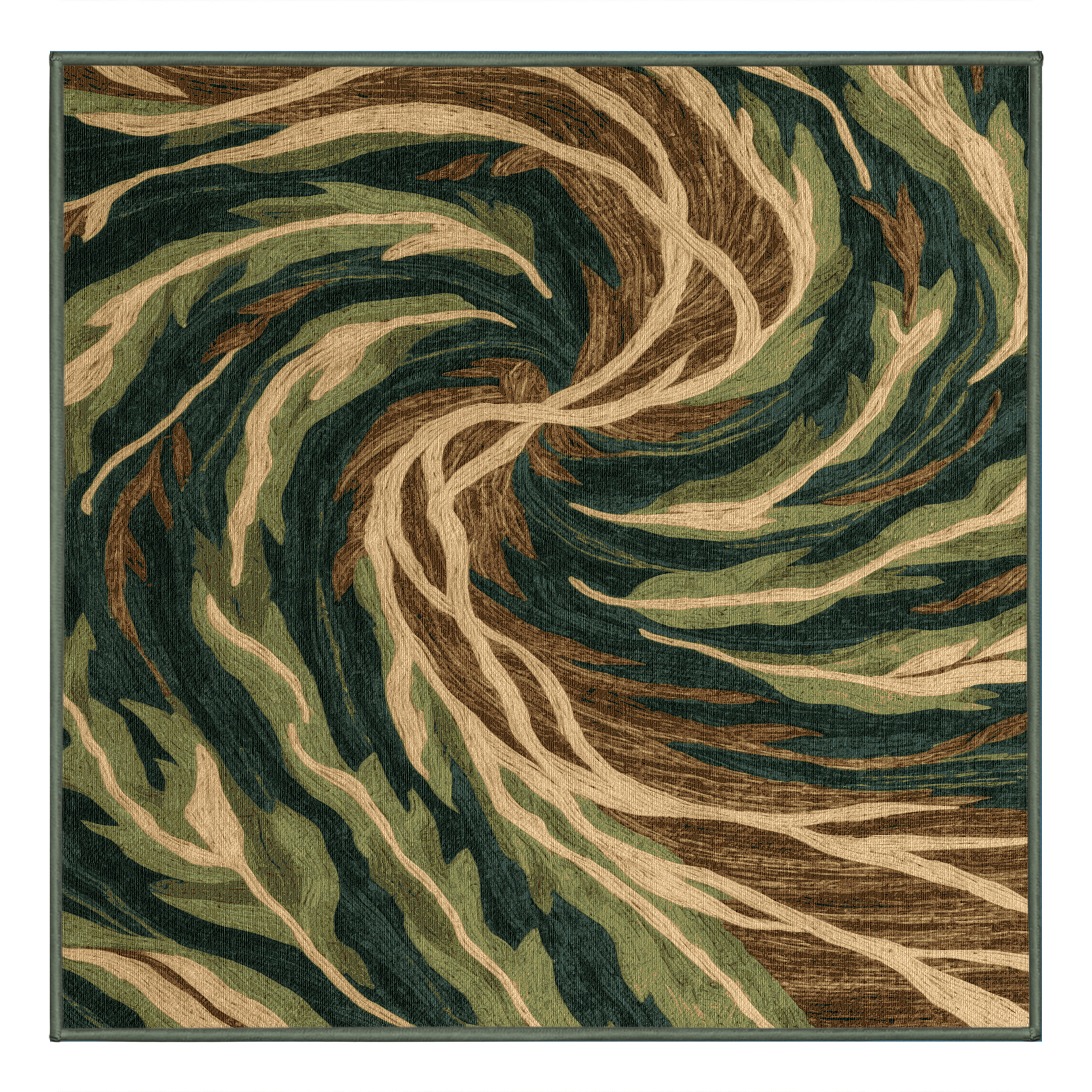 Bayou Breeze Machine Washable Nature Green Area Rug | Wayfair