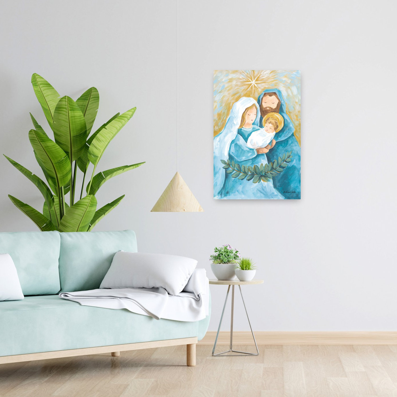 Red Barrel Studio The Holy Family Peaceful Abstract Contemporary Art ...