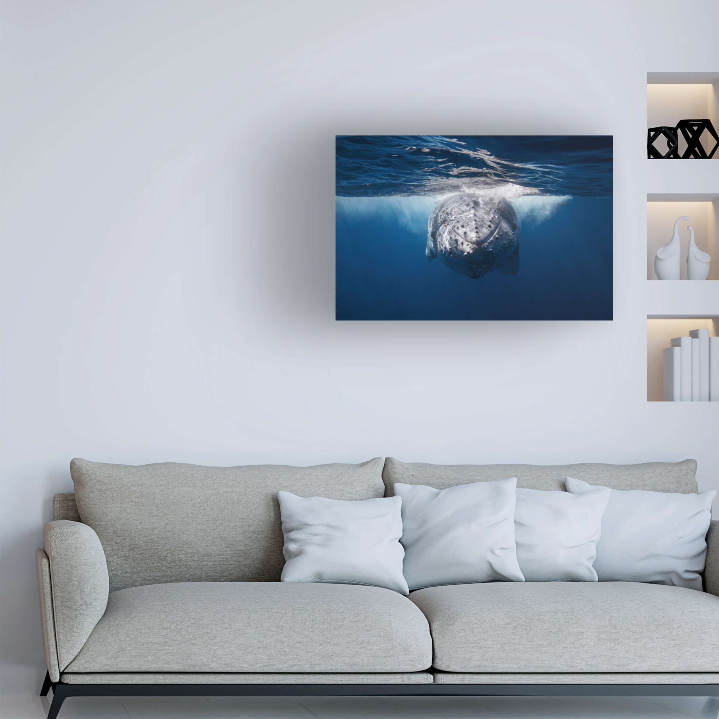 Ebern Designs Barathieu Gabriel Face To Face With Humpback Whale Canvas ...