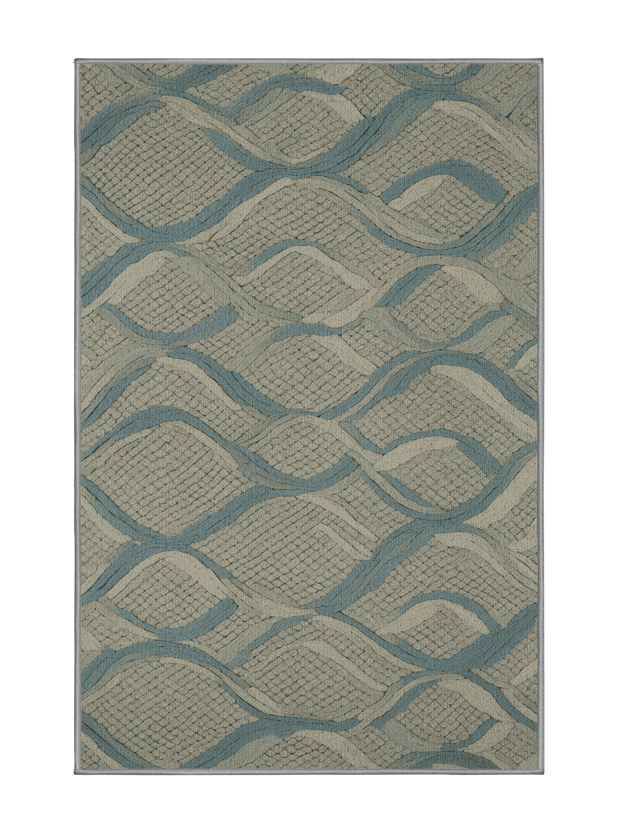 Rosecliff Heights Washable Mermaid Scale Plus Coastal Area Rug | Wayfair