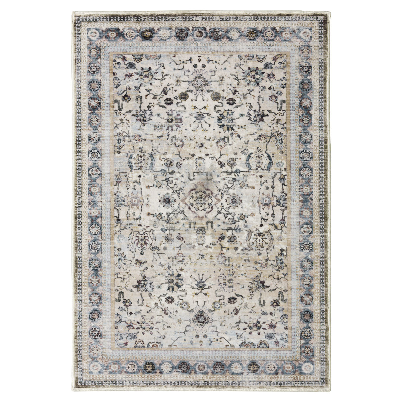 Union Rustic Kaysyn Oriental Performance Machine Washable Area Rug ...