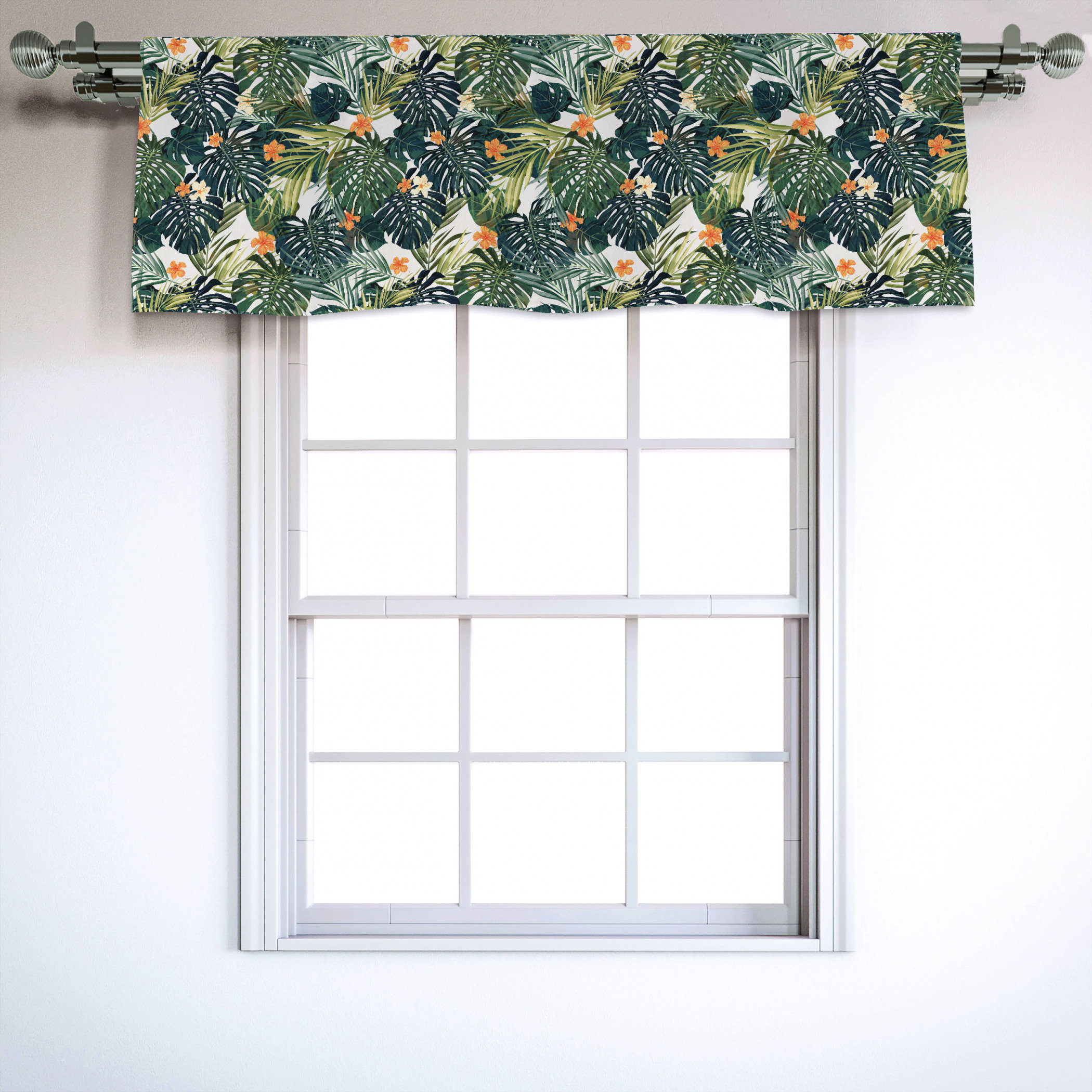 East Urban Home Hawaii 54" Window Valance | Wayfair