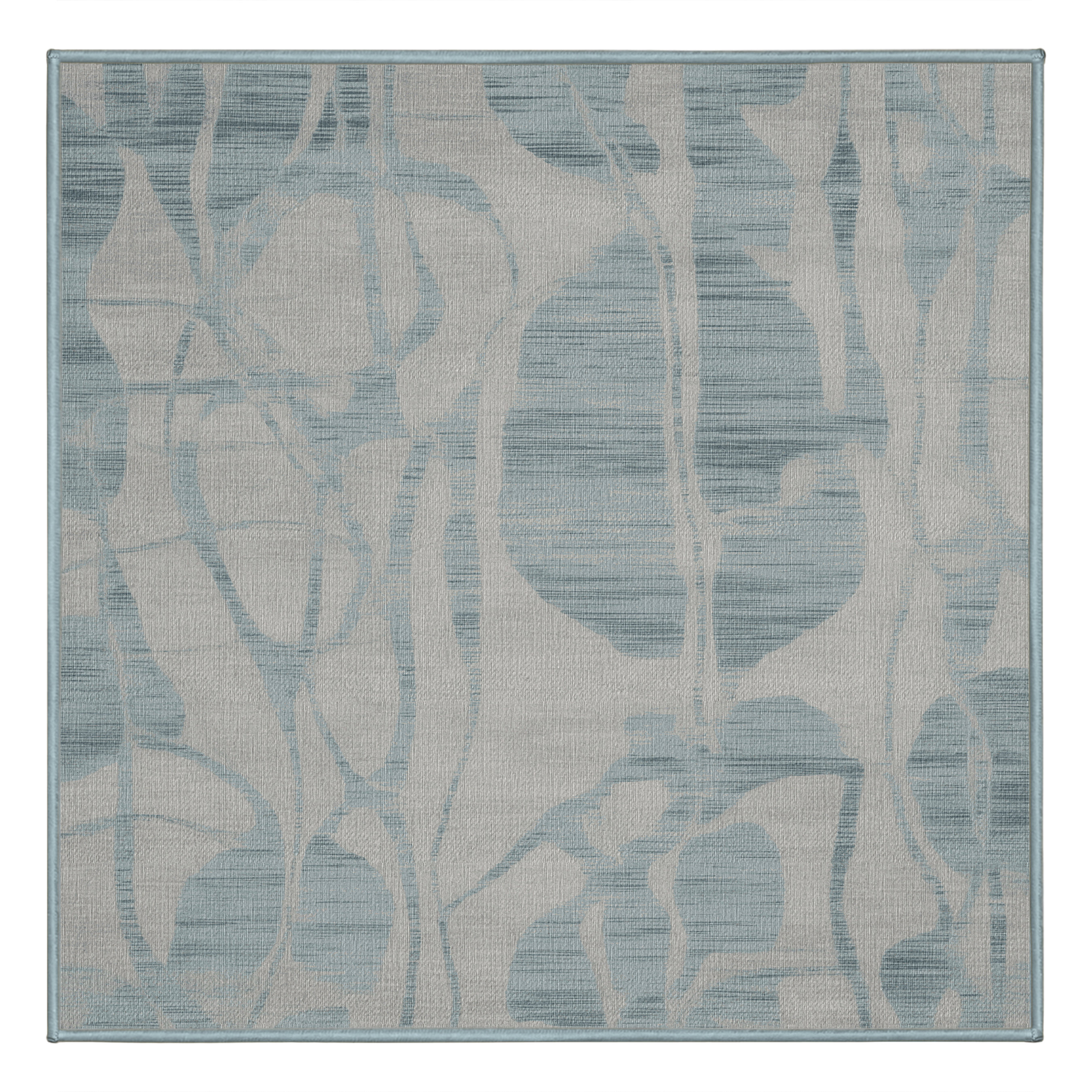 Hokku Designs Machine Washable Abstract Blue Area Rug | Wayfair