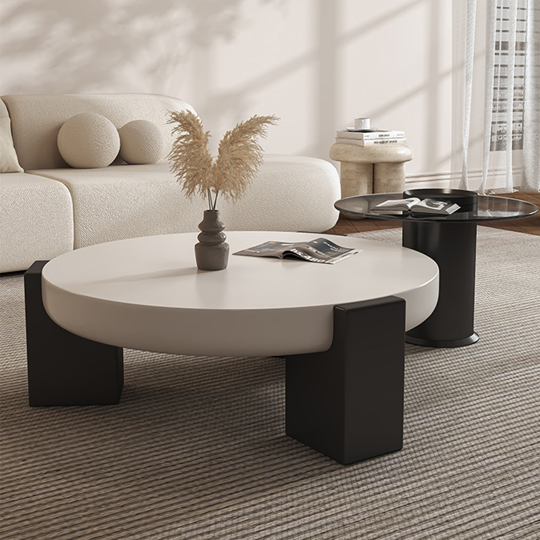 EXCEEB High-level simple round coffee table living room - Wayfair Canada