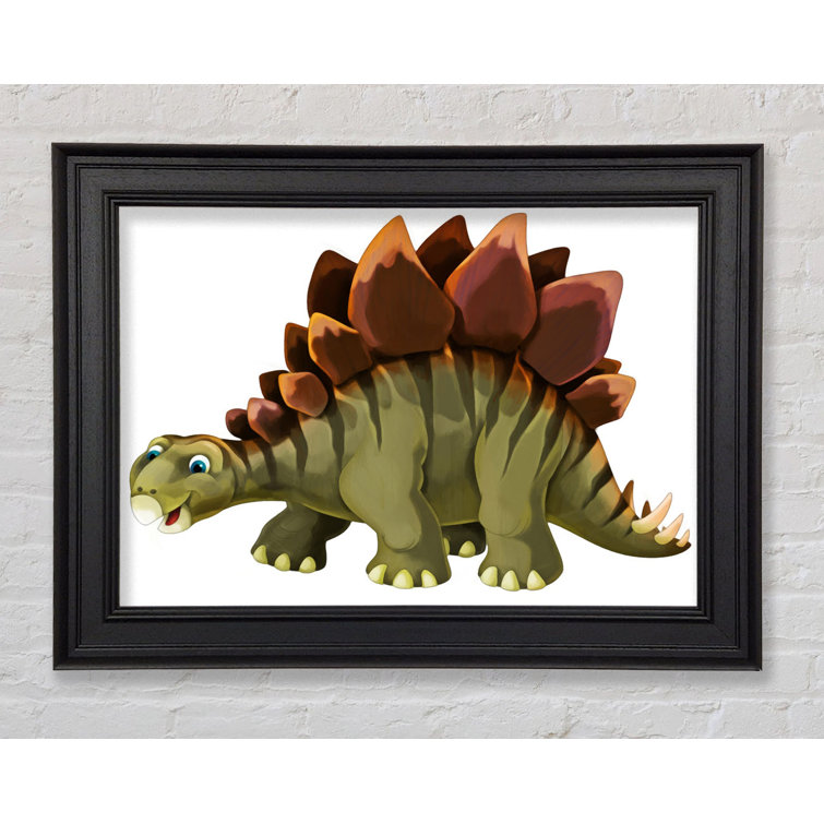 Zoomie Kids The Happy Stegosaurus - Single Picture Frame Art Prints ...