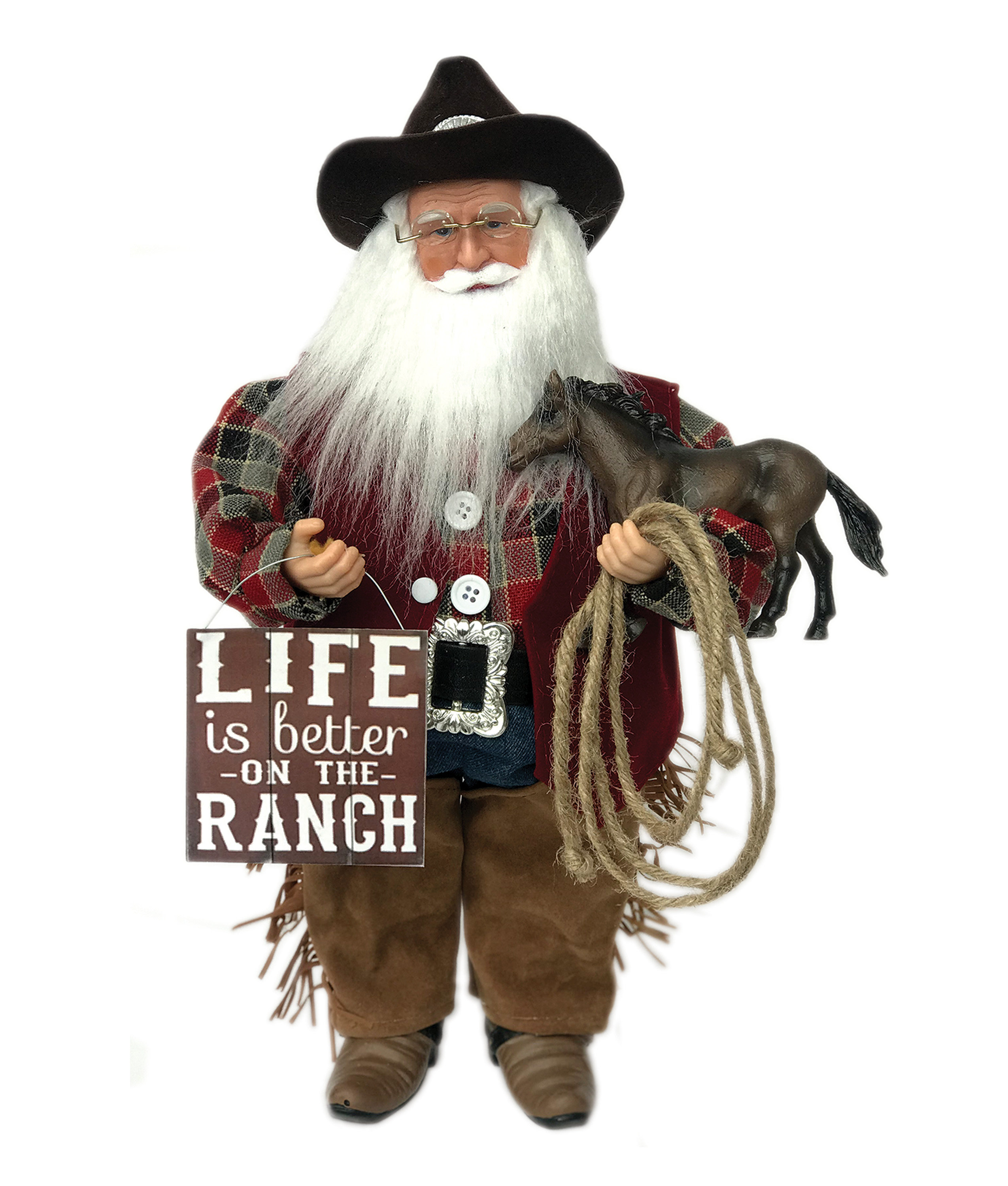 The Holiday Aisle® Life Is Better On The Ranch Claus & Reviews | Wayfair