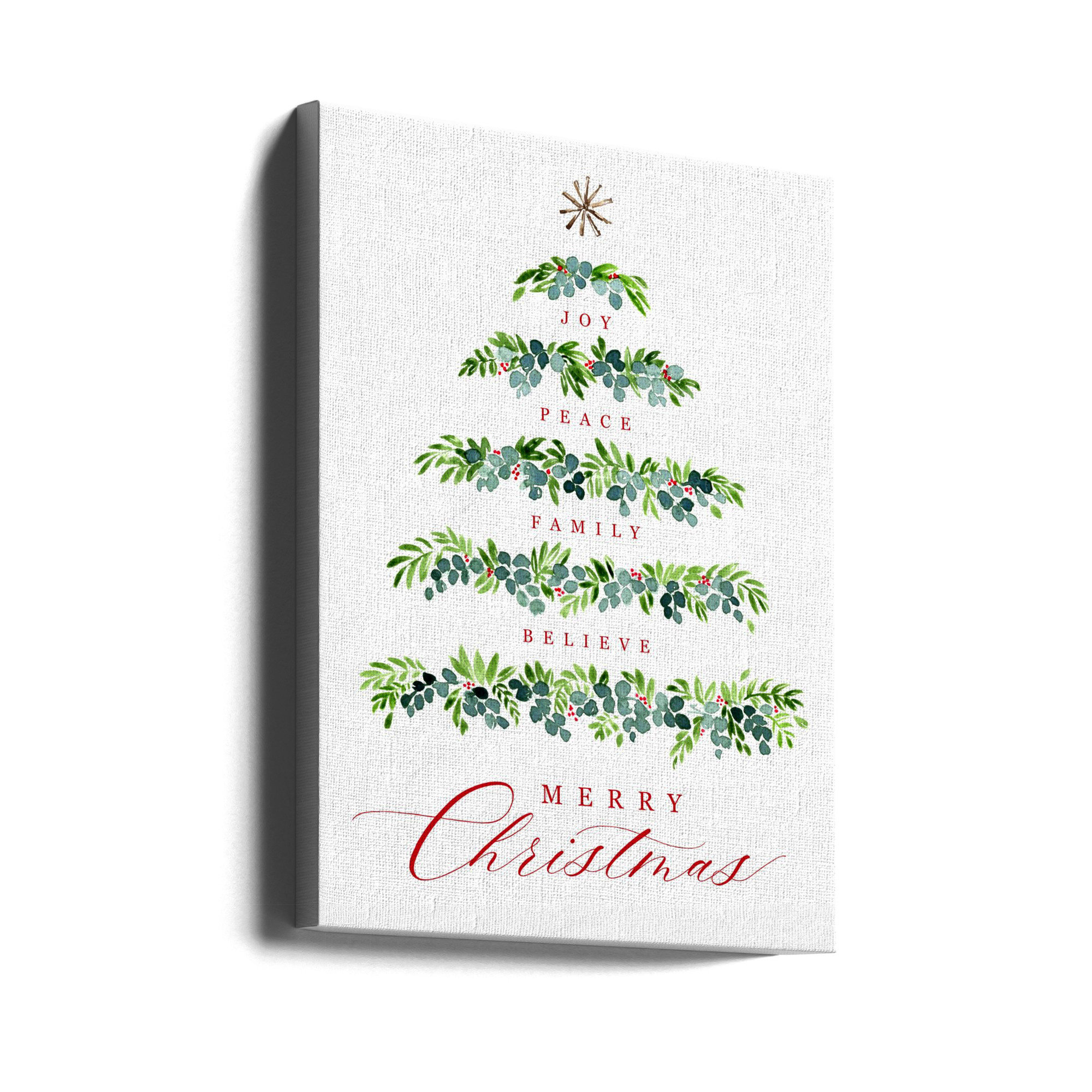 The Holiday Aisle® "Christmas tree of wishes" Wrapped Canvas Wall Art ...