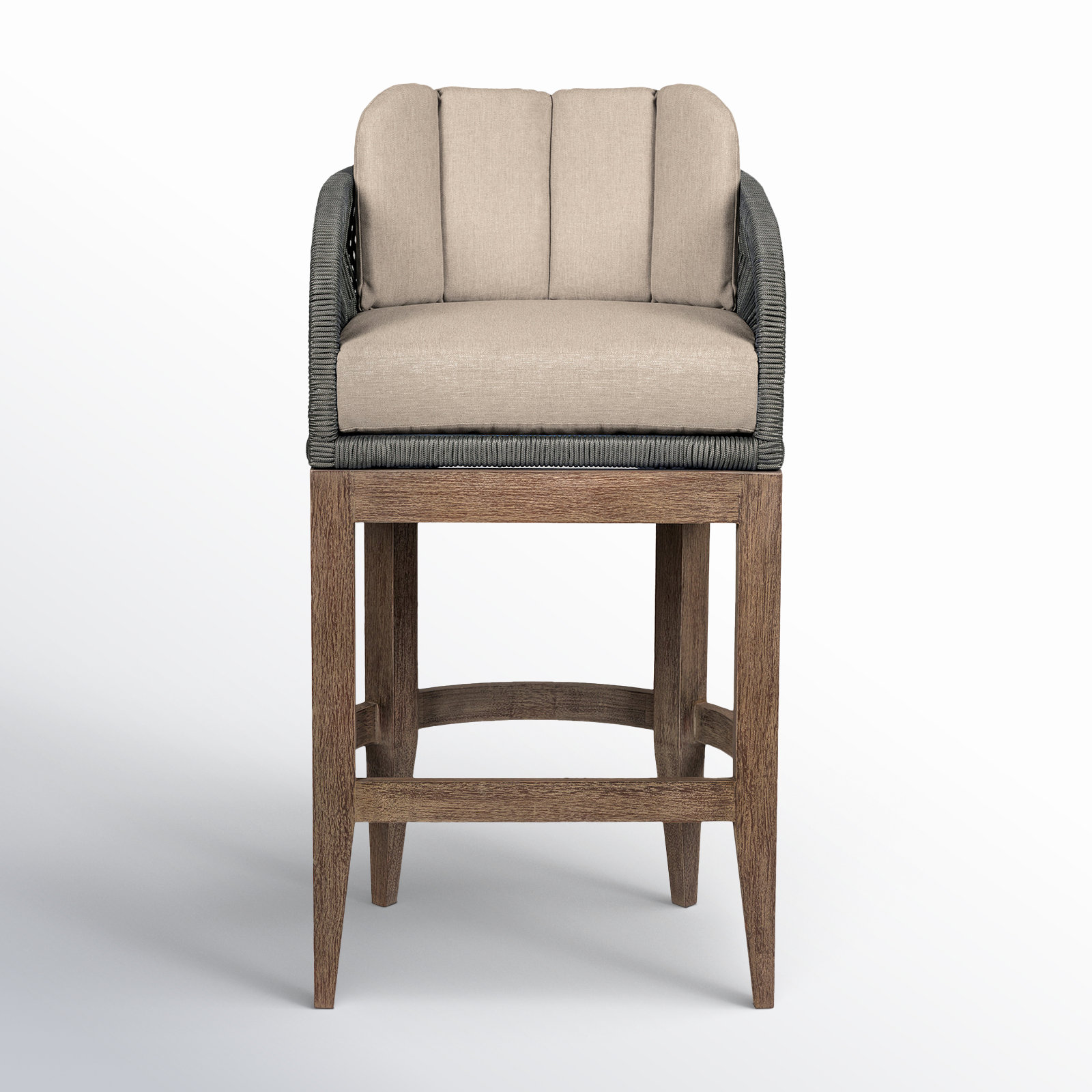 Joss & Main Hareton Outdoor Counter or Bar Stool in Eucalyptus Wood ...