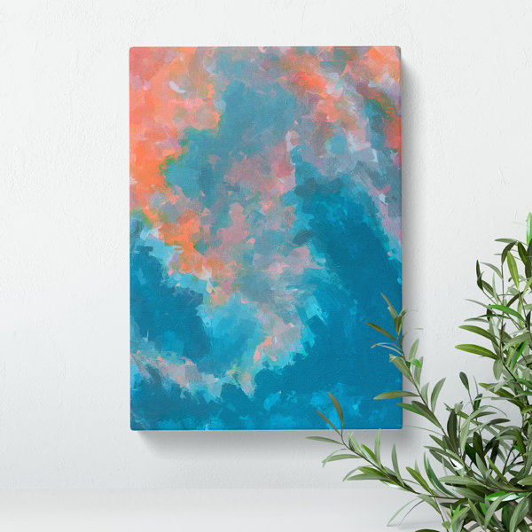 Metro Lane Merge The Two Abstract - Wrapped Canvas Painting | Wayfair.co.uk