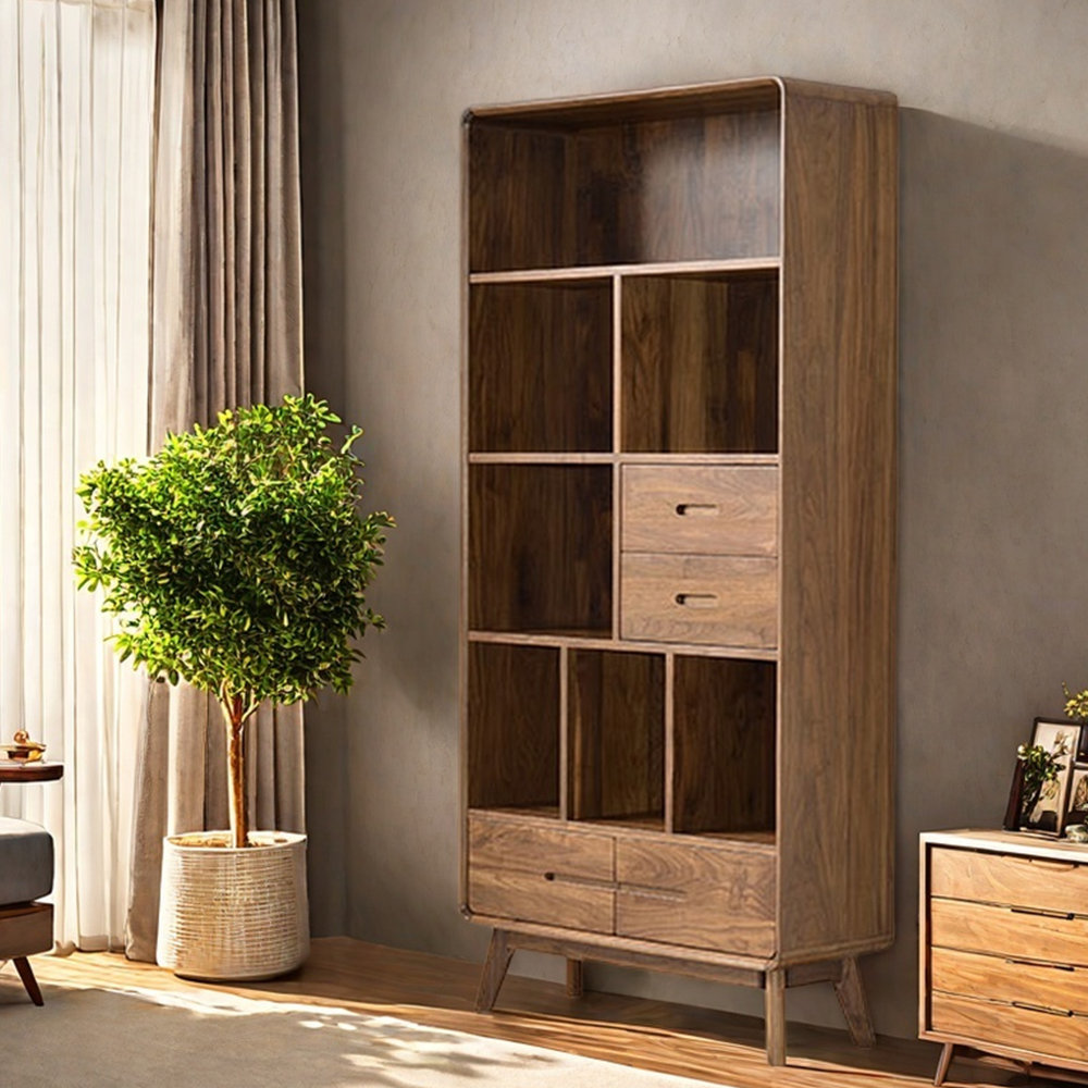 Kaoloupin American style floor to ceiling bookcase - Wayfair Canada