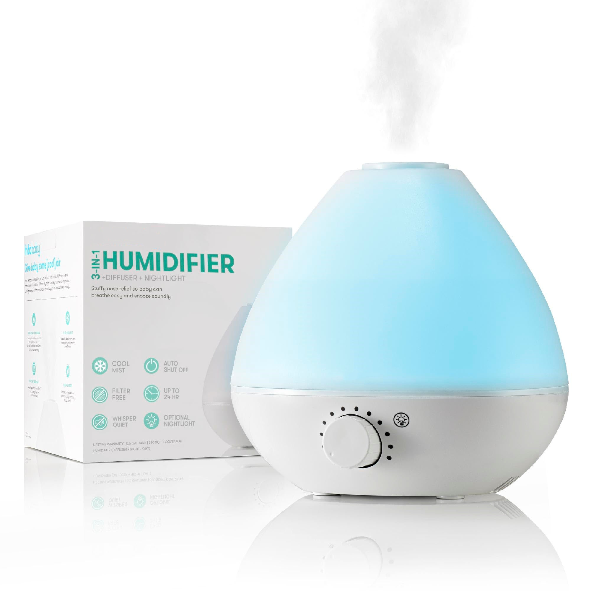 BEACHWATER POOL & SPA, LLC 3-In-1 Cool Mist Humidifier For Baby With ...