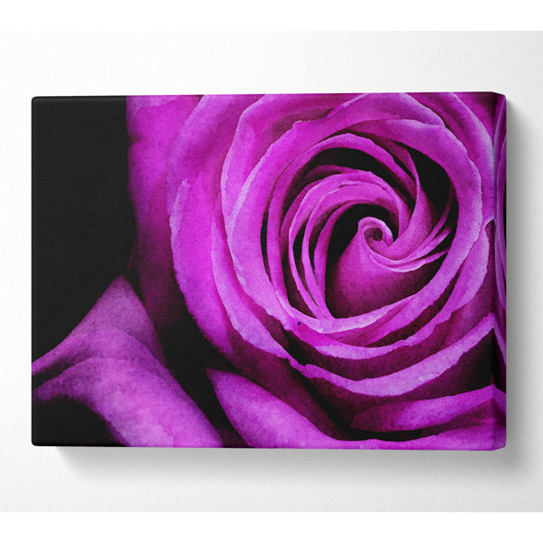 Fairmont Park Purple Velvet Rose - Wrapped Canvas Art Prints | Wayfair ...