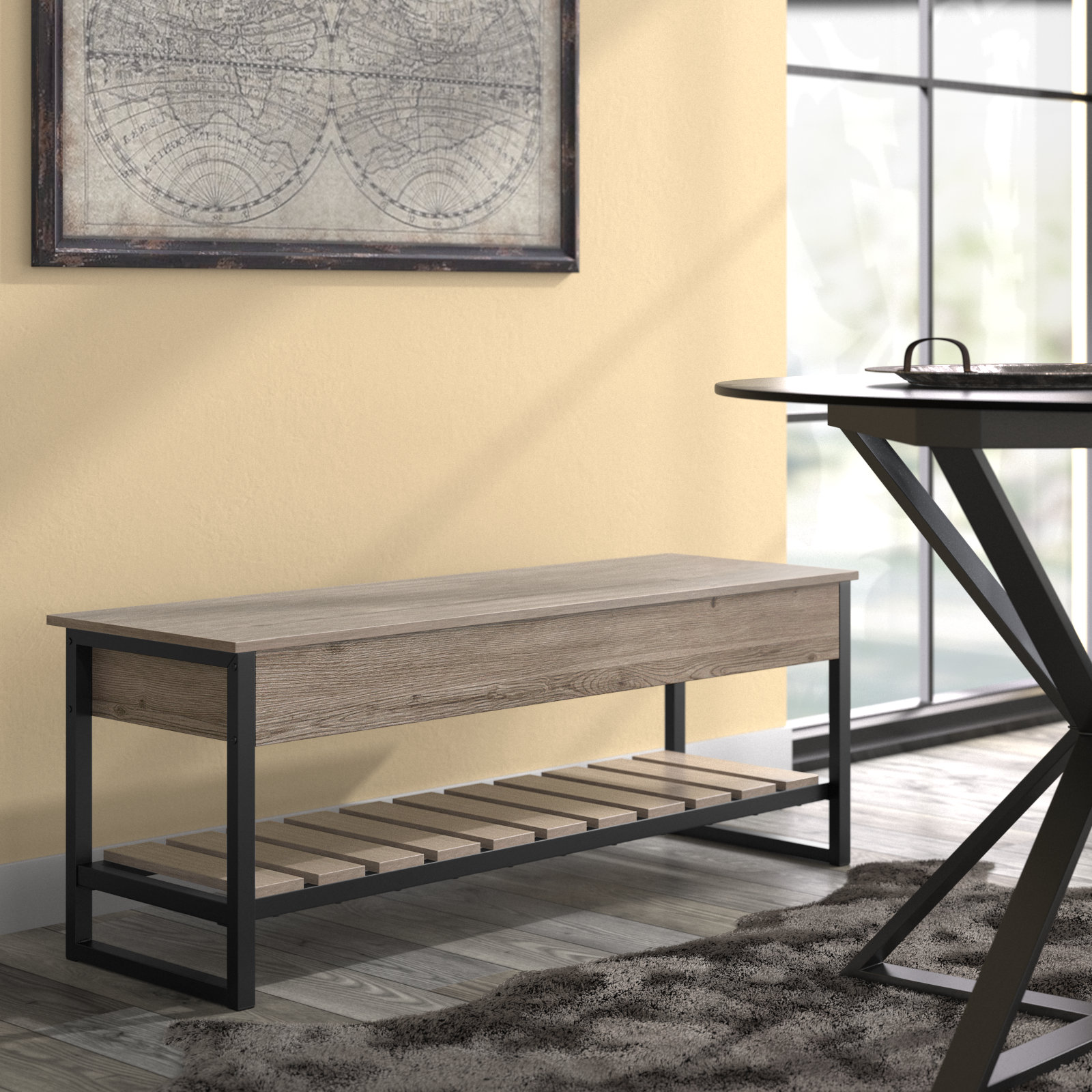 Trent Austin Design® 47" Lift Top Storage Bench with Shelf & Reviews ...