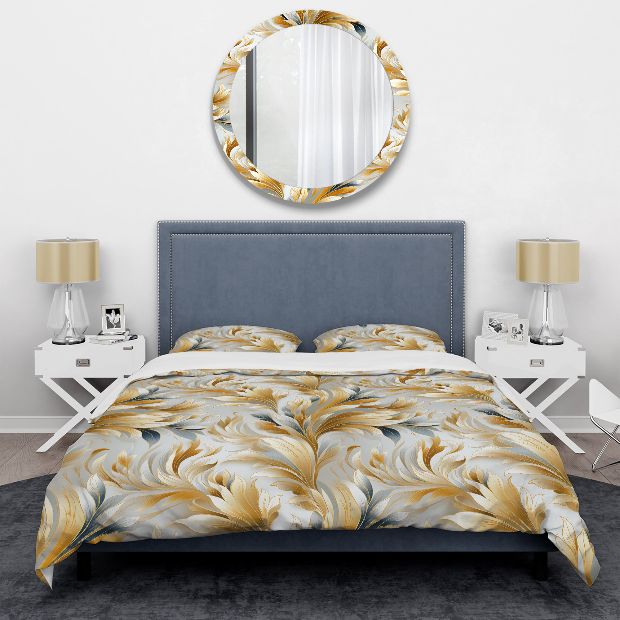 Design Art Royal Gilded Ikat Reverie Celebrate - Ikat Duvet Cover Set ...