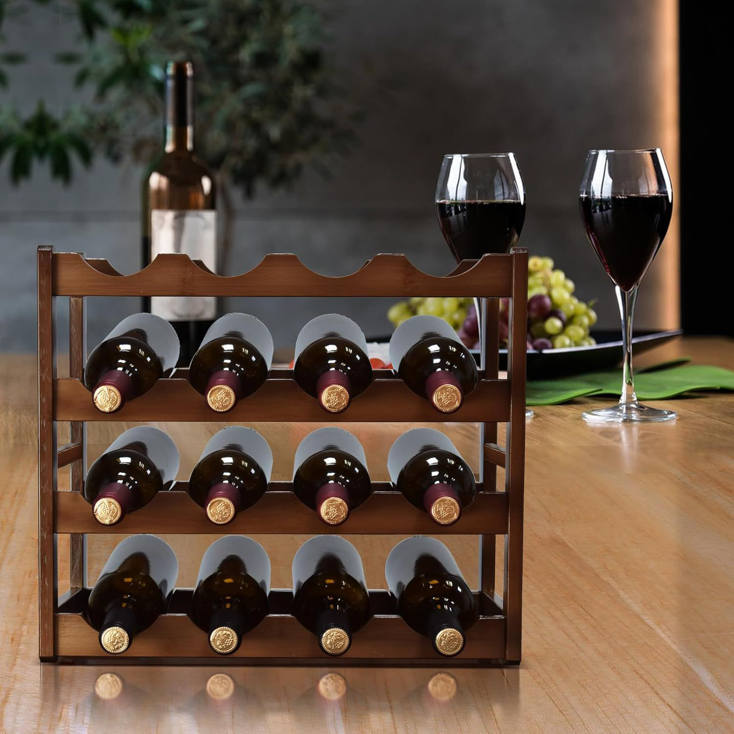 Lark Manor 16-Bottle 4-Tier Free Standing Wine Rack - Wayfair Canada