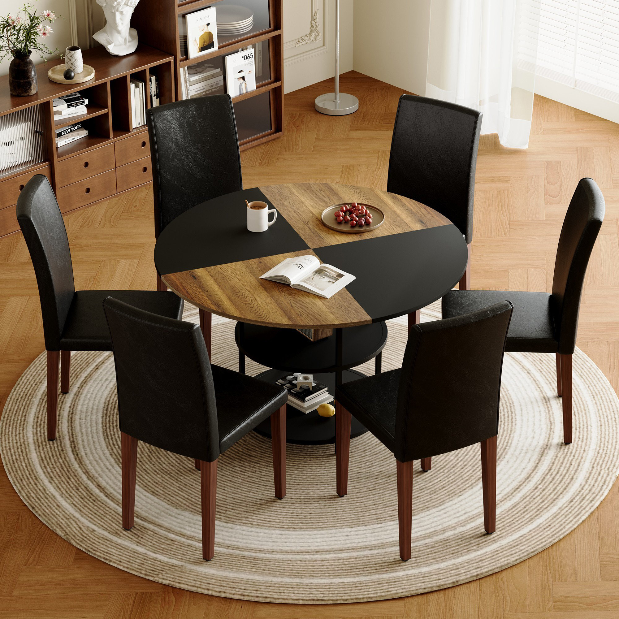 17 Stories Dining Table Set 7 Pieces | Wayfair