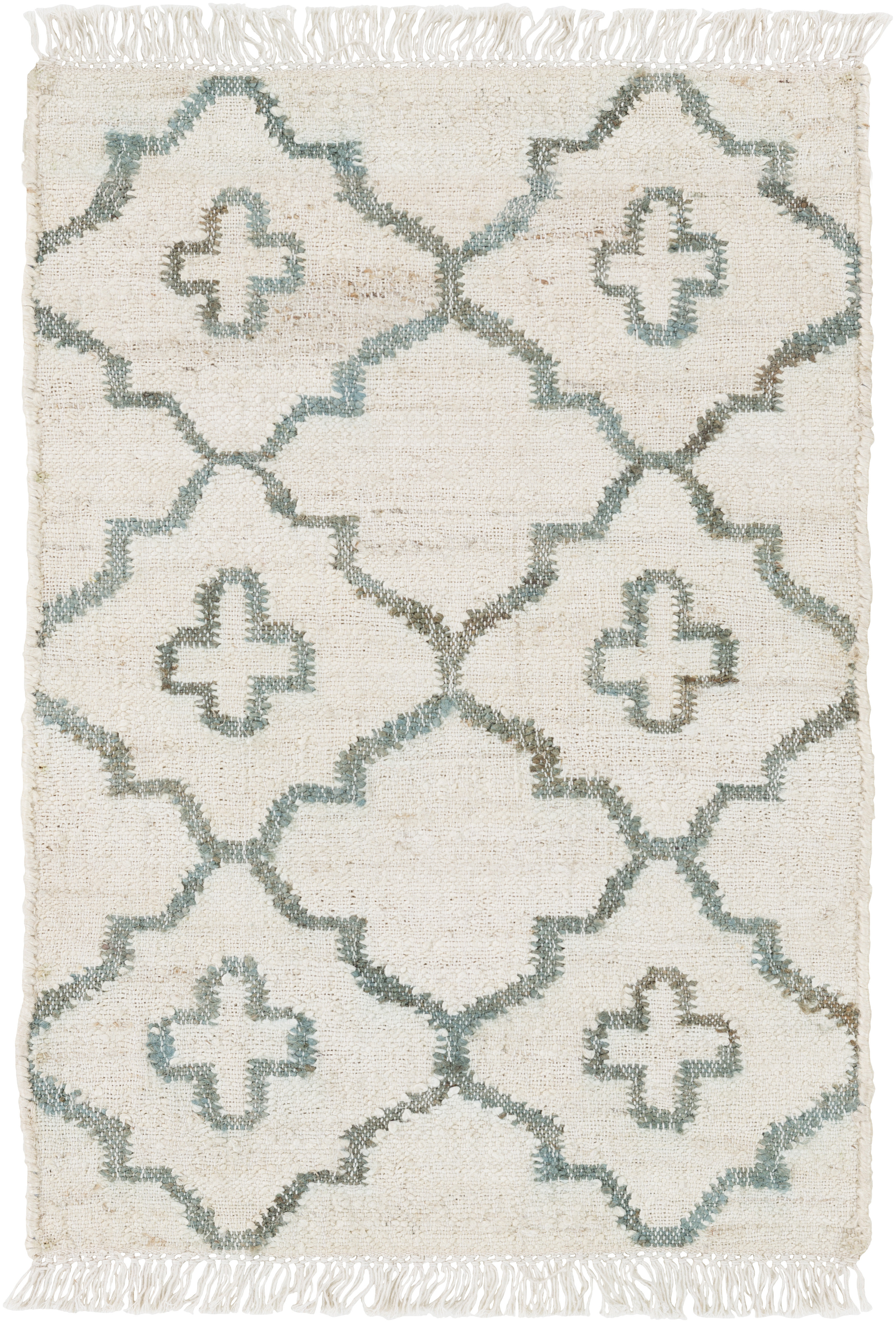 Union Rustic Arnoldsville Geometric Handwoven Jute Beige Area Rug | Wayfair