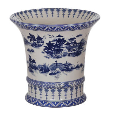 Winward Silks China Village Handmade Pot Planter & Reviews | Wayfair