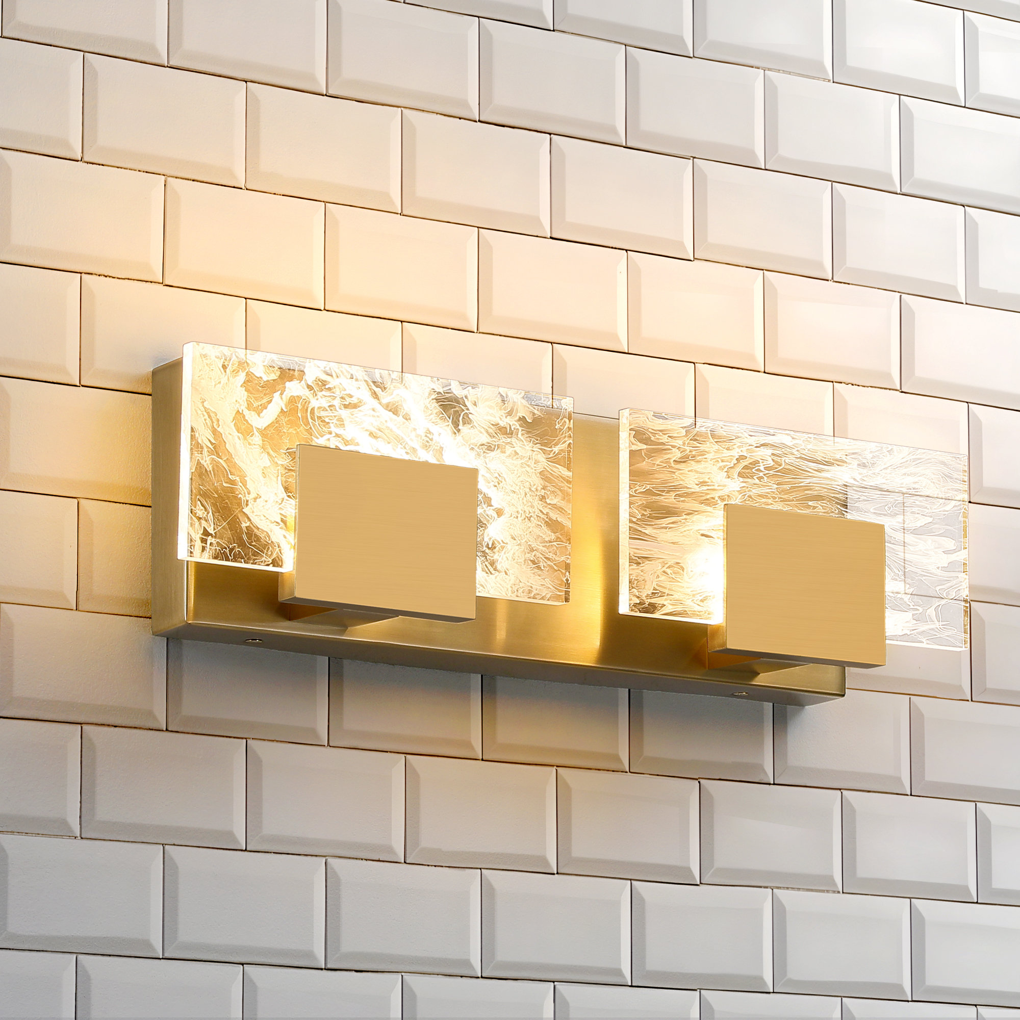 Ebern Designs Modern LED Bathroom Vanity Light & Reviews | Wayfair