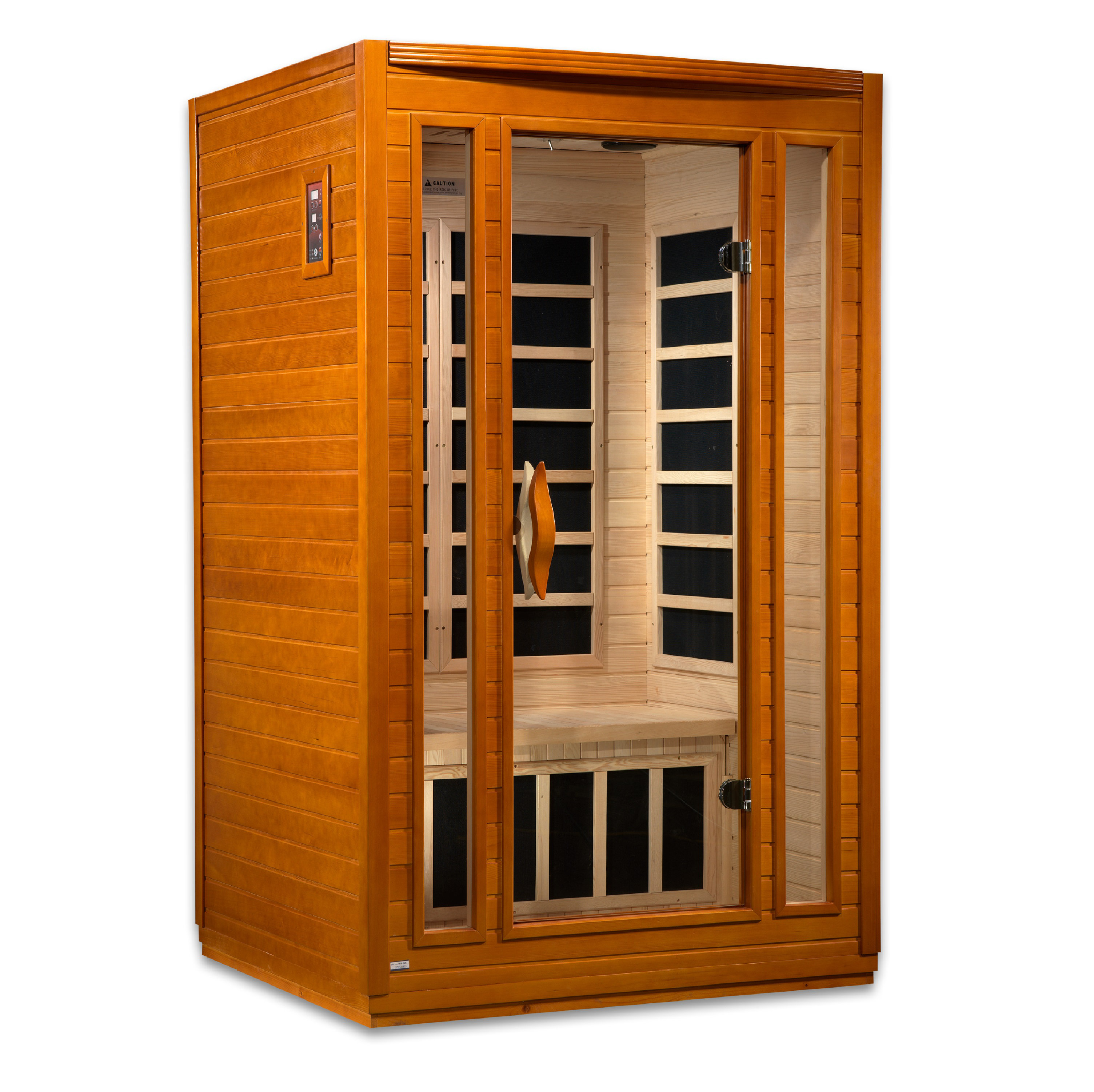 Dynamic Saunas Dynamic Hemlock 2-Person Bluetooth FAR Infrared Sauna ...