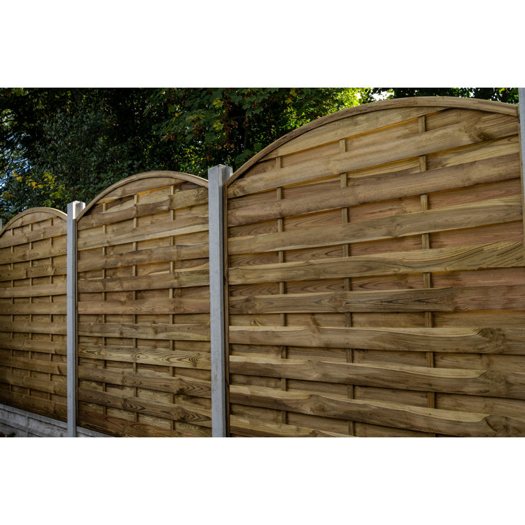 Forest Garden 180cm H x 180cm W Natural Timber Solid Wood Fence Panel ...