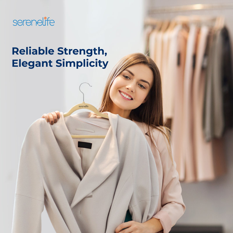 Rebrilliant Velvet Hangers - Space Saving Heavy Duty Slim Suit Clothes ...