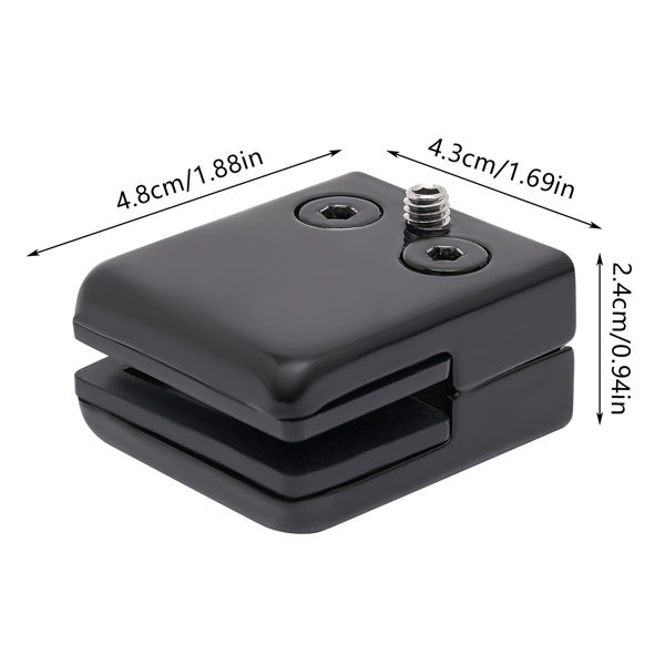 SUNYOU 8PCS Stainless Steel Glass Clamp Clip 0.3-0.4in Adjustable Glass ...