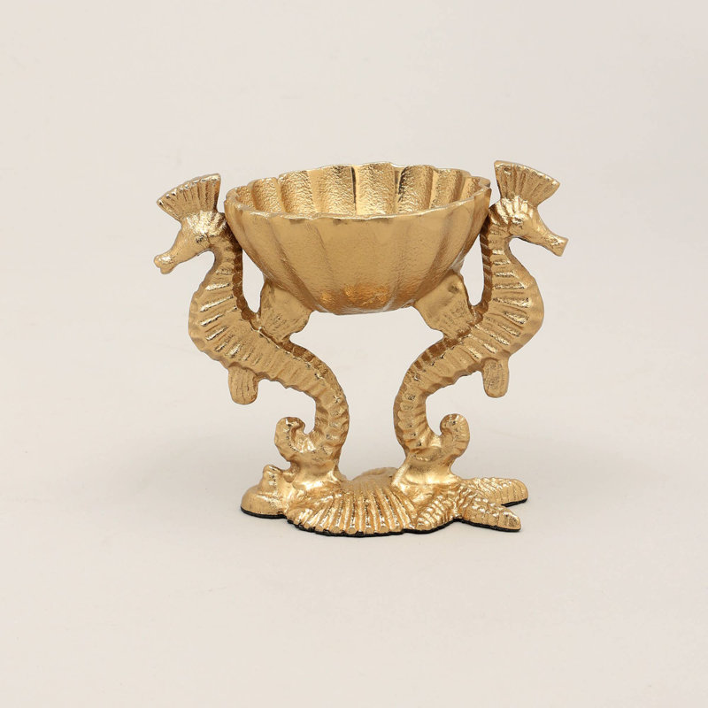 House of Hampton® Decorative Bowl with Antique Gold Finish-Tabletop ...